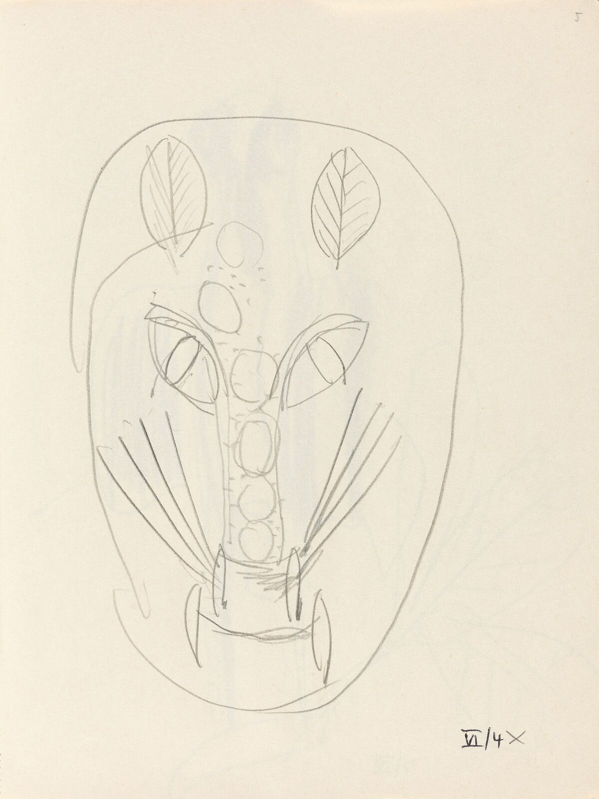 Rolf Nesch, Dyreansikt – Nasjonalmuseet – Samlingen