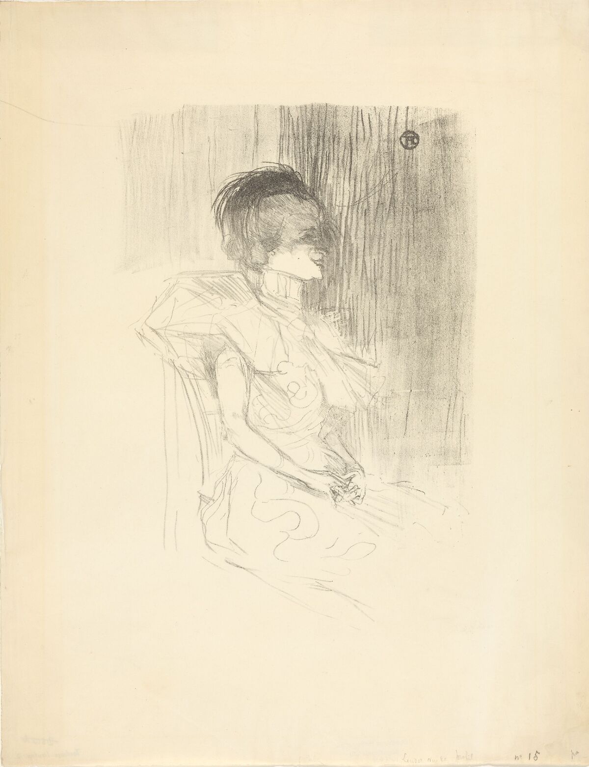 Henri de Toulouse-Lautrec, Edouard Kleinmann, Marcelle Lender Seated ...