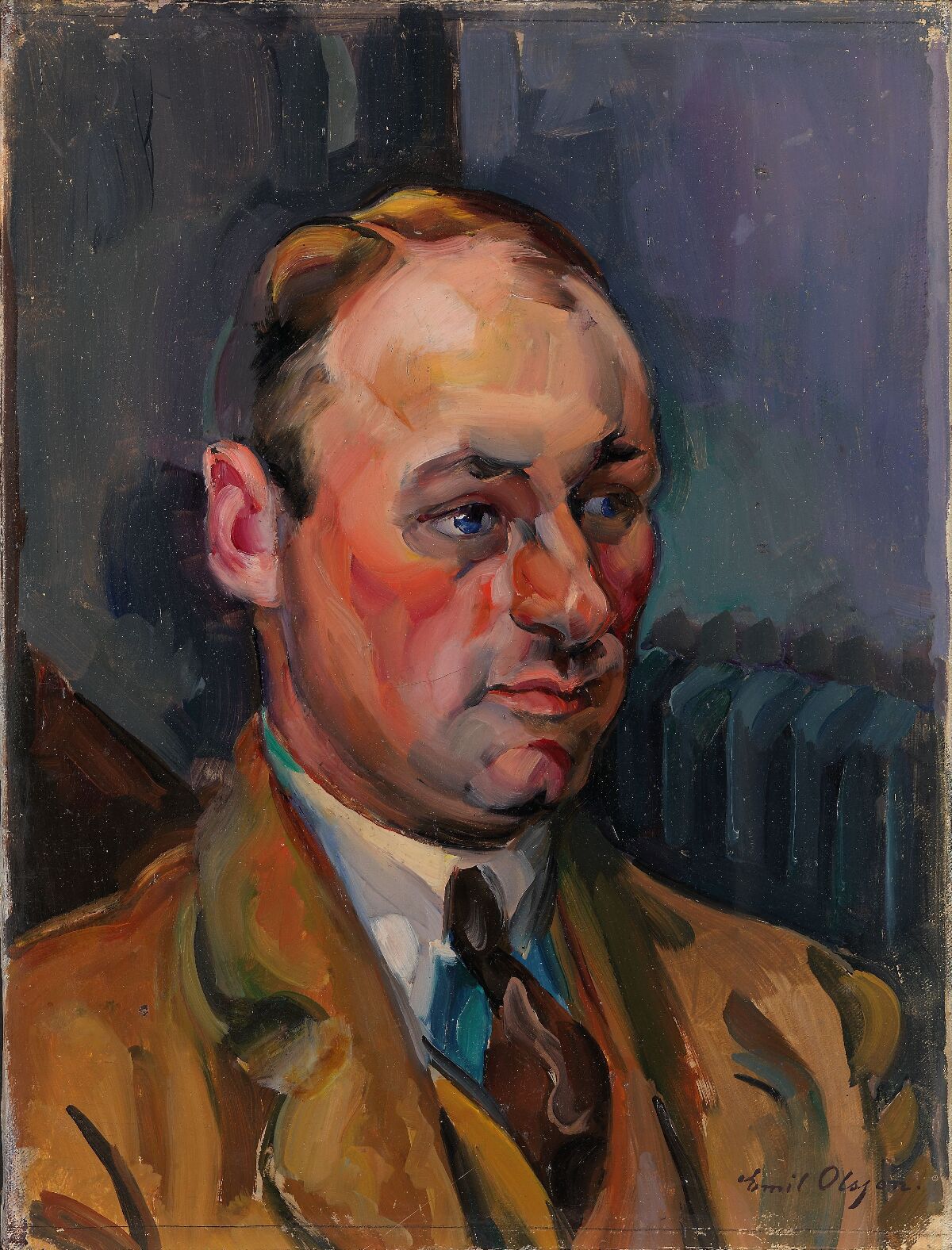 Emil Olsson, Selvportrett – Nasjonalmuseet – Samlingen