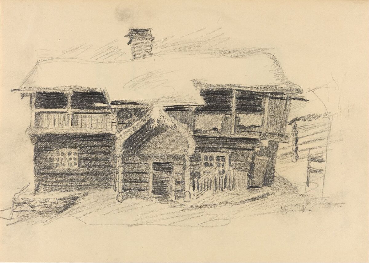Gustav Wentzel, Farmhouse – Nasjonalmuseet – Collection