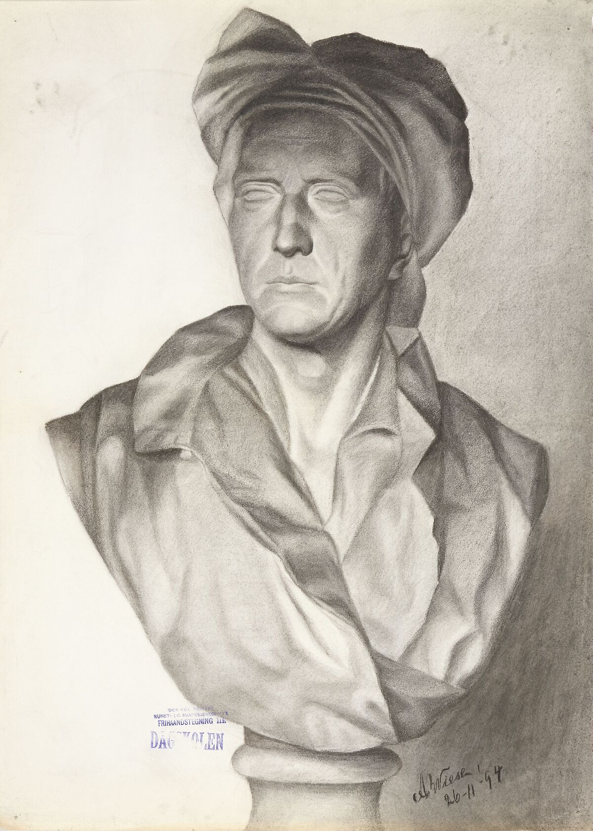 Annette Wiese Schirmer, Studie av byste – Nasjonalmuseet – Samlingen