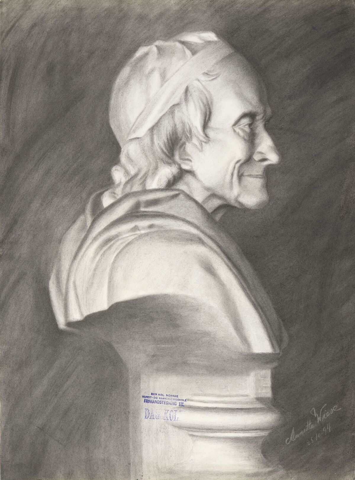 Annette Wiese Schirmer, Studie – Nasjonalmuseet – Samlingen