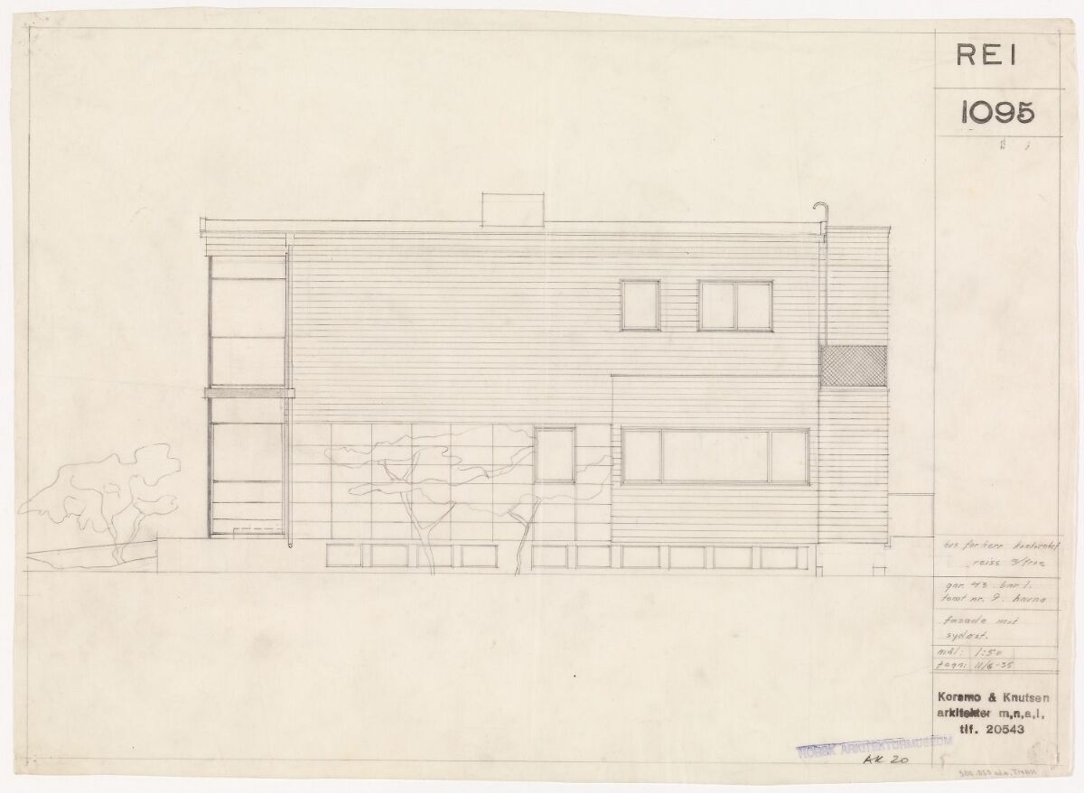 Kontorsjef Reiss, Knut Knutsen, Arne Korsmo, Villa Reiss ...