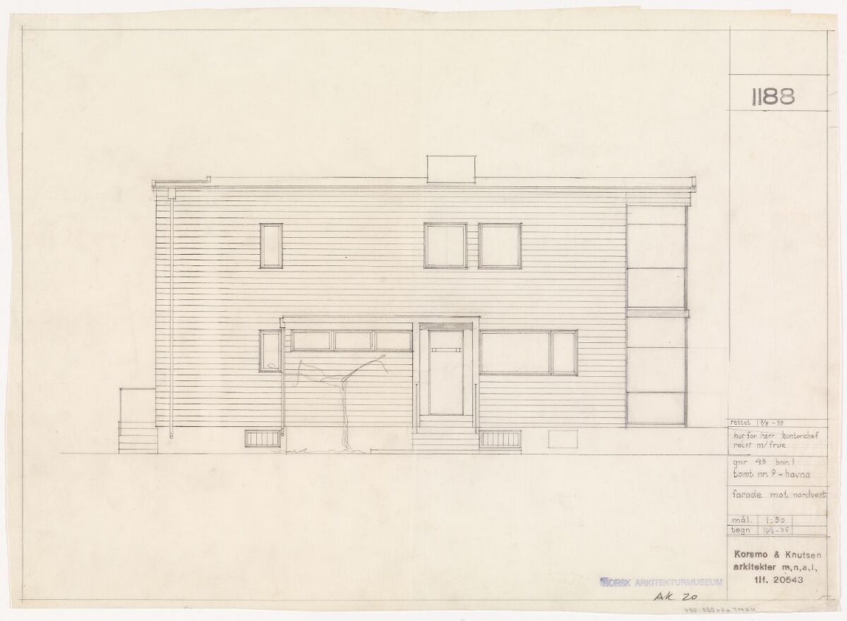Kontorsjef Reiss, Arne Korsmo, Knut Knutsen, Villa Reiss ...