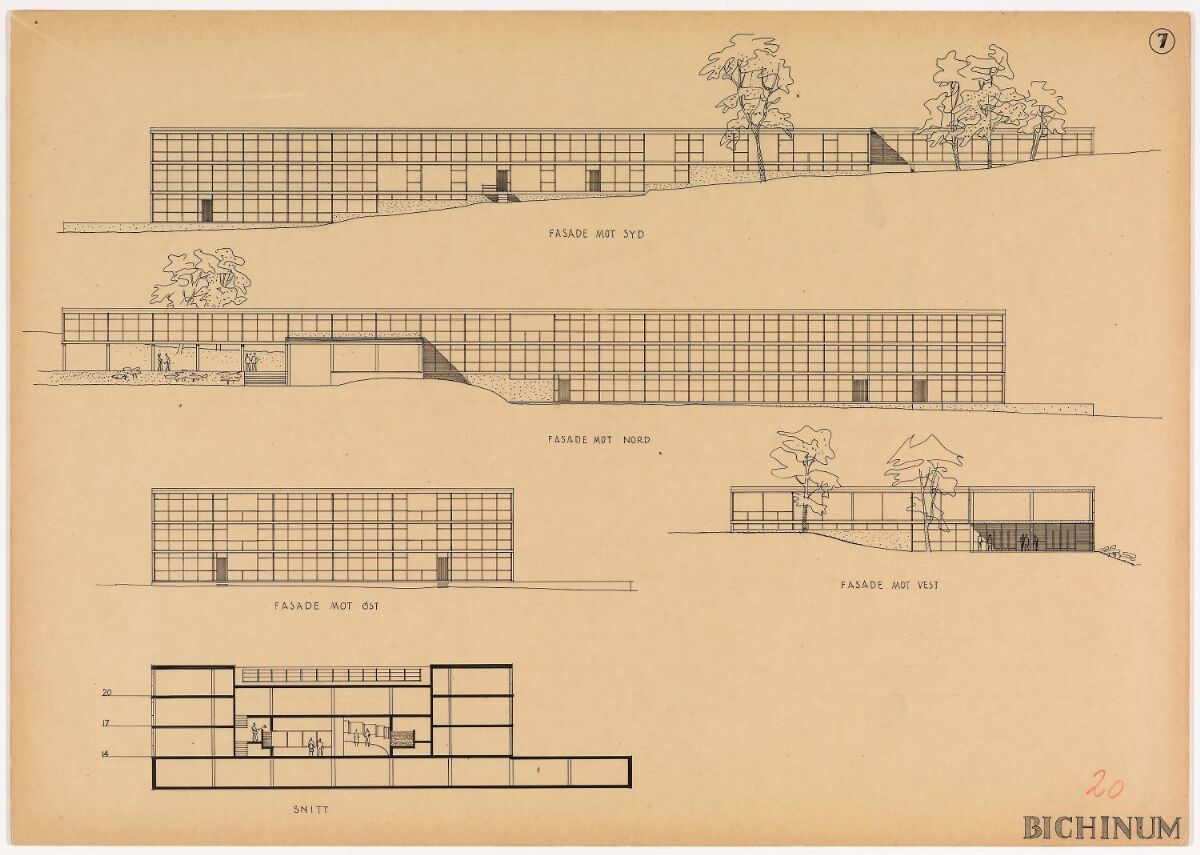 Arne Korsmo, Robert Esdaile, Christian Norberg-Schulz, Akvarium i ...
