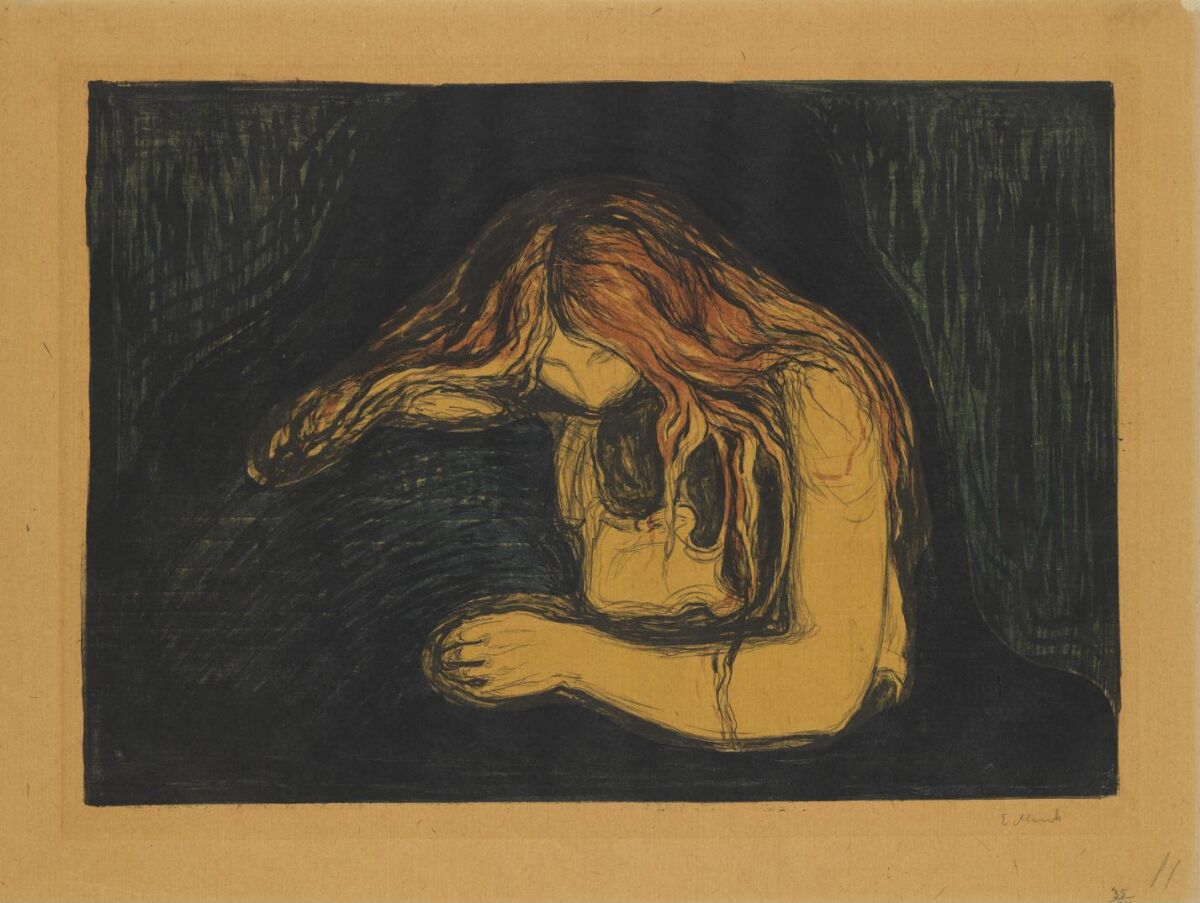 Edvard Munch, M. W. Lassally, Vampyr II – Nasjonalmuseet – Samlingen