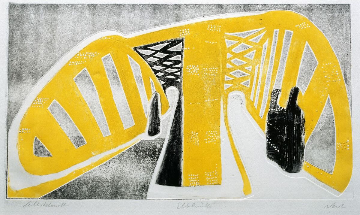 Rolf Nesch, Elbbrücke I – Nasjonalmuseet – Samlingen