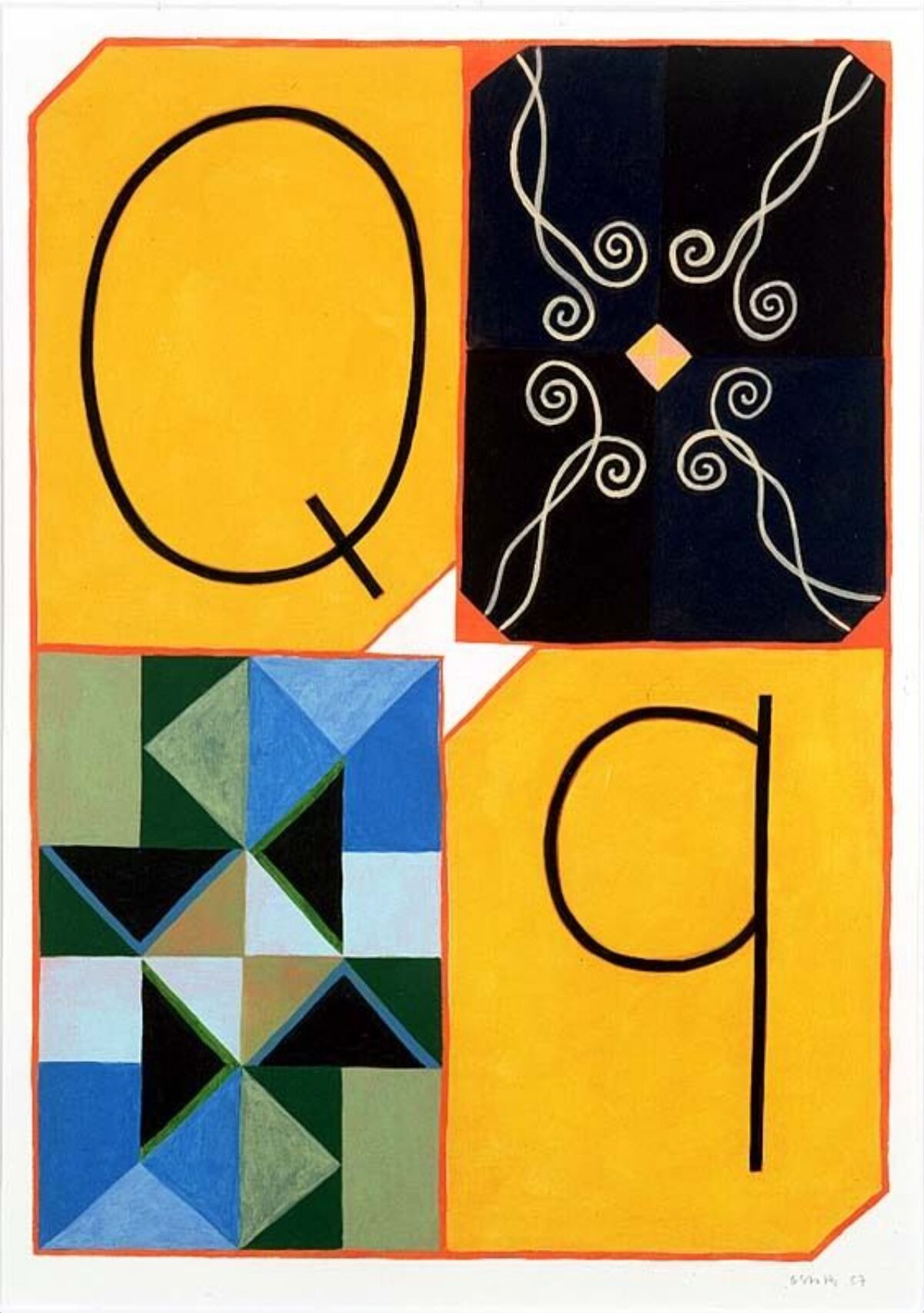 Gerhard Stoltz, Q (ill. til God dag, ABC med lesebok, Oslo 1988 ...