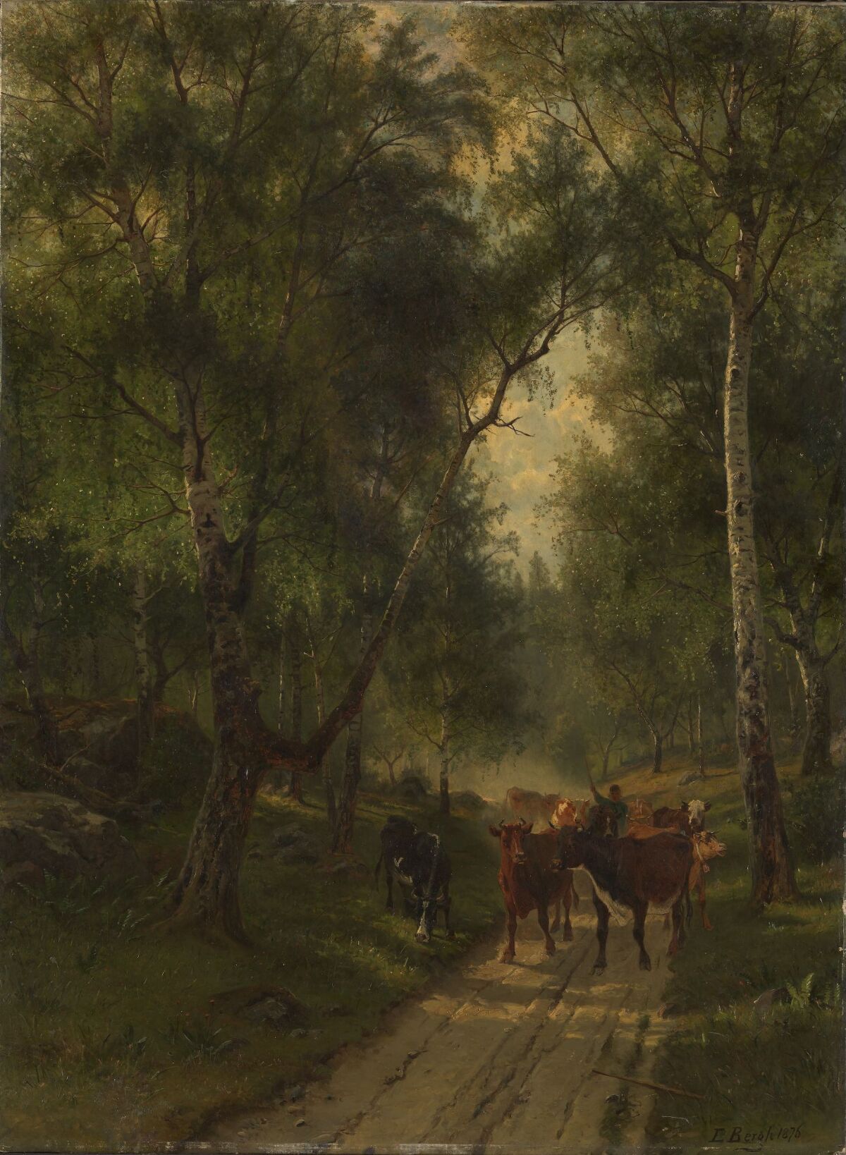 Edvard Bergh, Bjerkeskog – Nasjonalmuseet – Samlingen