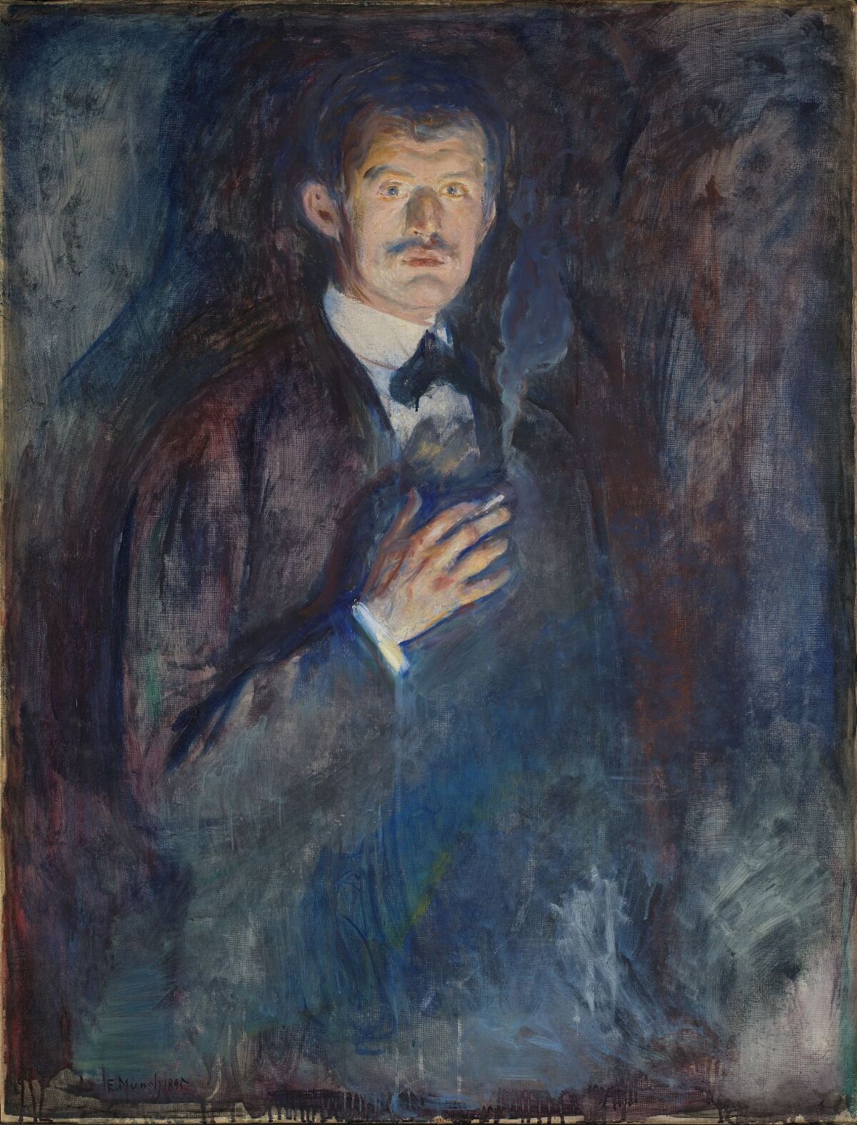Edvard Munch, Self-Portrait with Cigarette – Nasjonalmuseet – Collection
