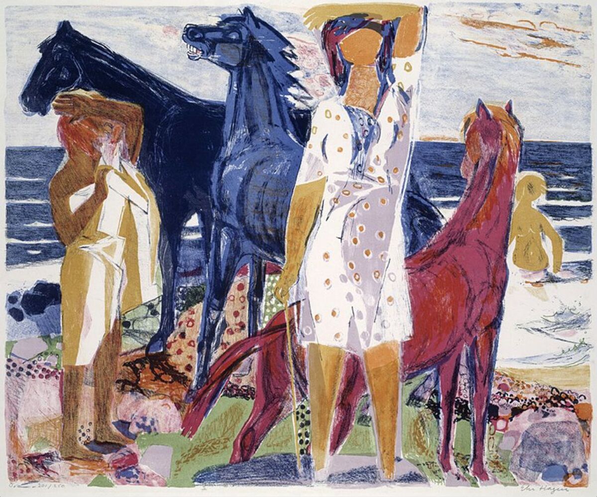 Else Hagen, Blå hester – Nasjonalmuseet – Samlingen