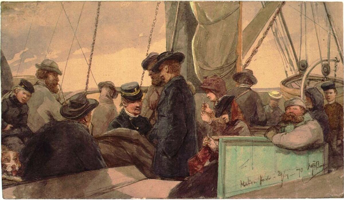 Hans Johan Frederik Berg, Ombord på "Håkon Jarl" – Nasjonalmuseet ...