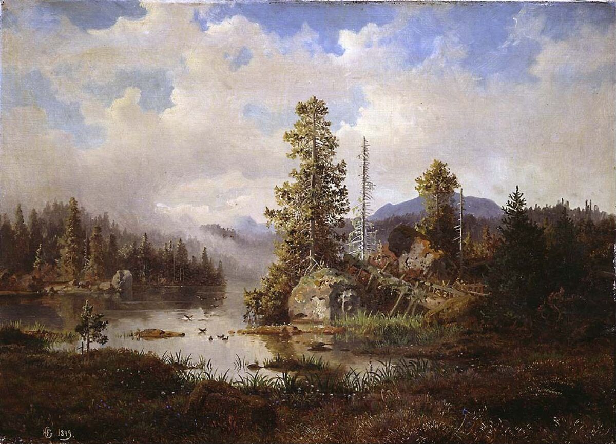 Hans Gude, From Nordmarka – Nasjonalmuseet – Collection