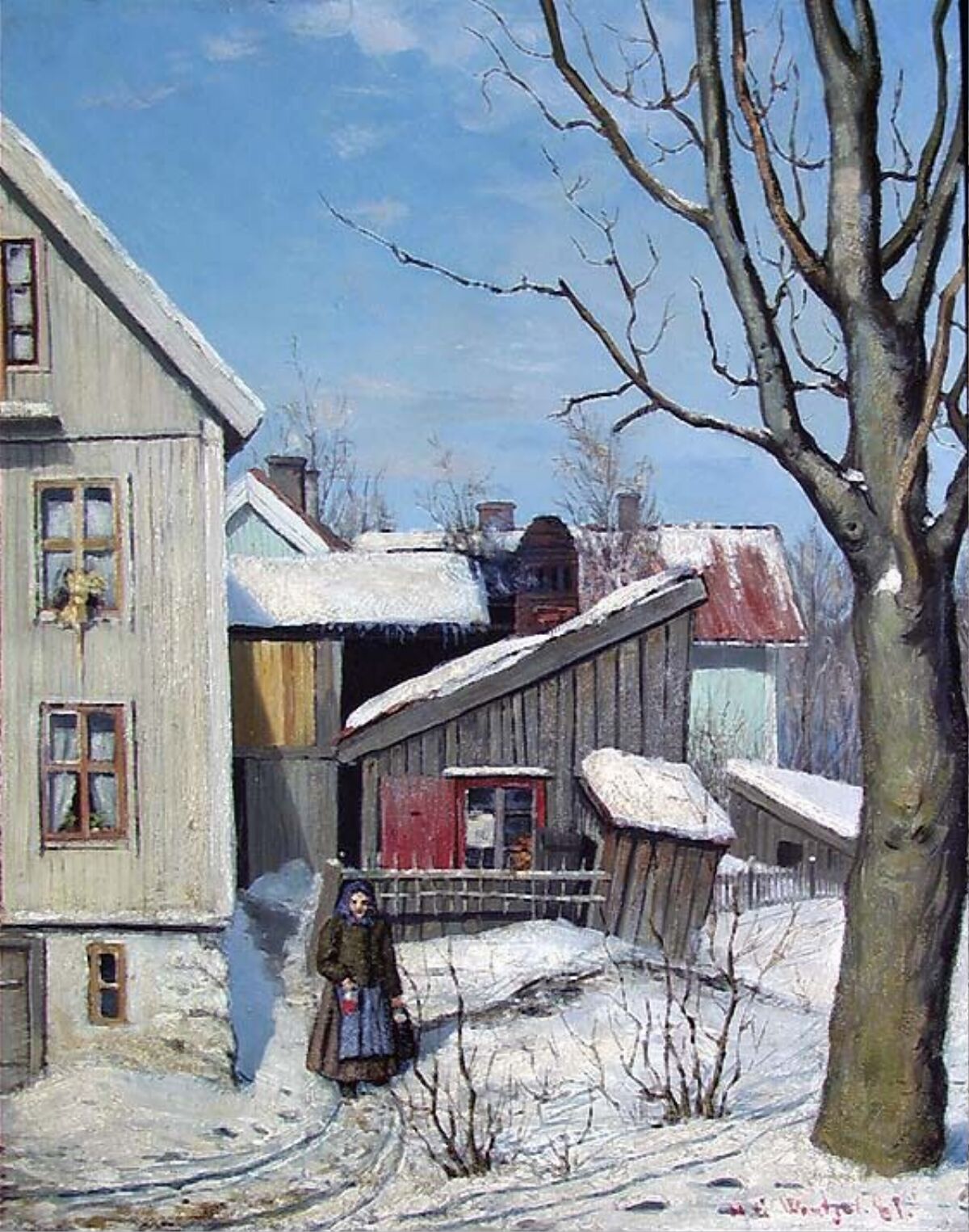 Gustav Wentzel, Fra Briskeby – Nasjonalmuseet – Samlingen