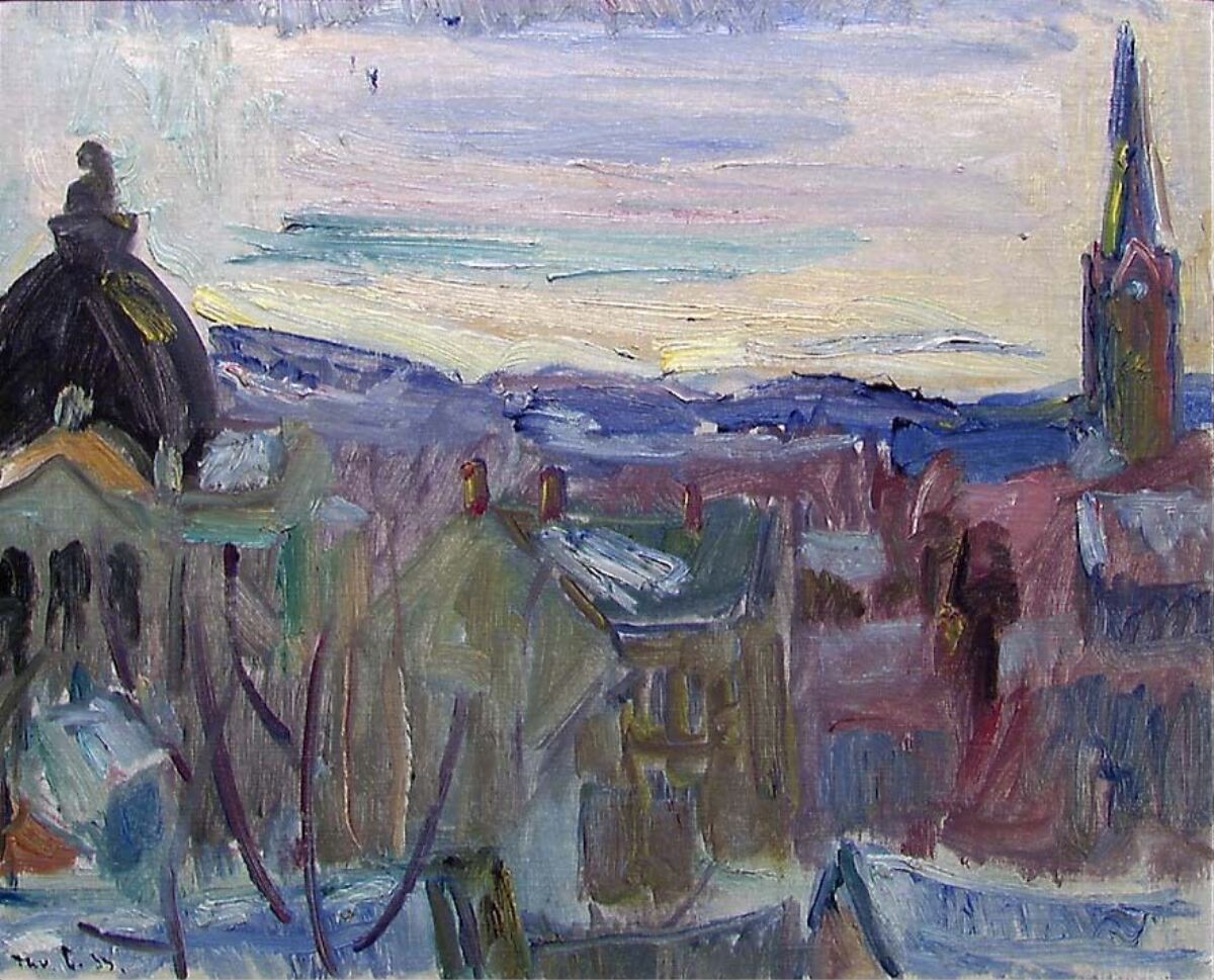 Thorvald Erichsen, View of Lillehammer – Nasjonalmuseet – Collection