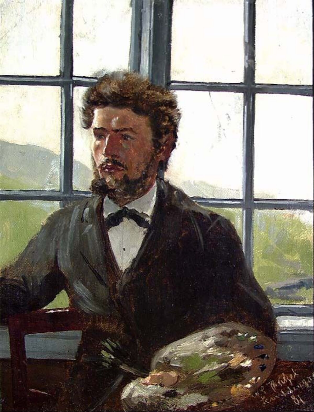 Gustav Wentzel, Portrait of the Painter Harald Bertrand ...