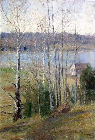 Benedicte Scheel, Still life with lilacs – Nasjonalmuseet – Collection