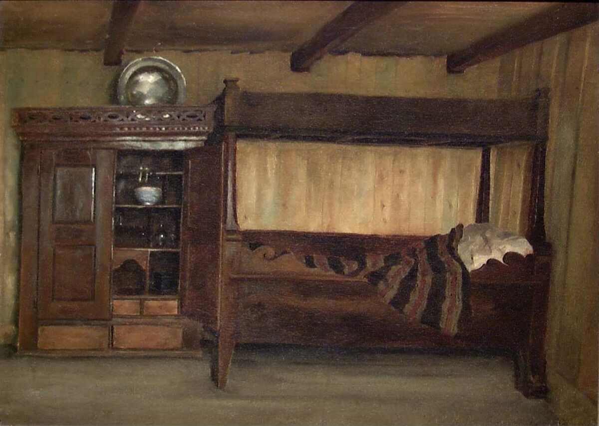 Gustav Wentzel, Mors seng – Nasjonalmuseet – Samlingen