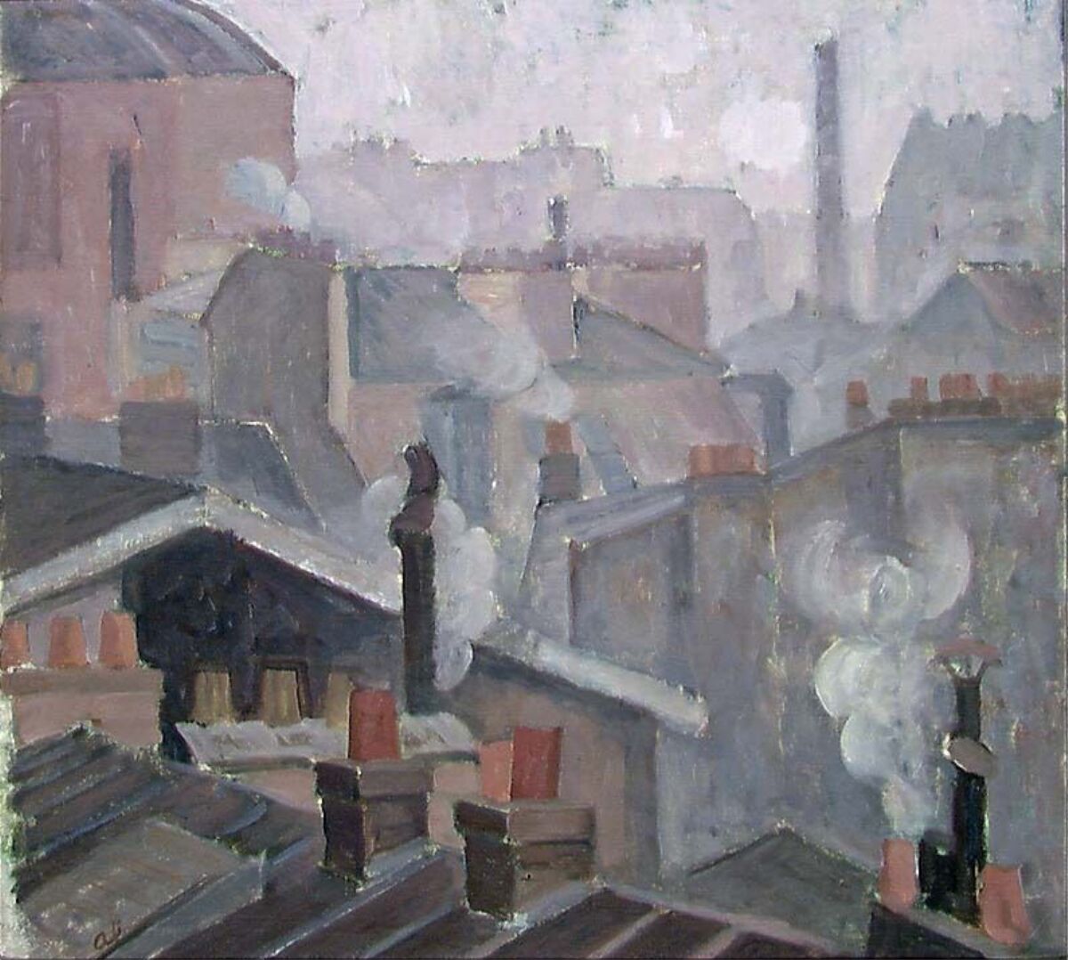 Arne Lærum, Hustak, Paris – Nasjonalmuseet – Collection