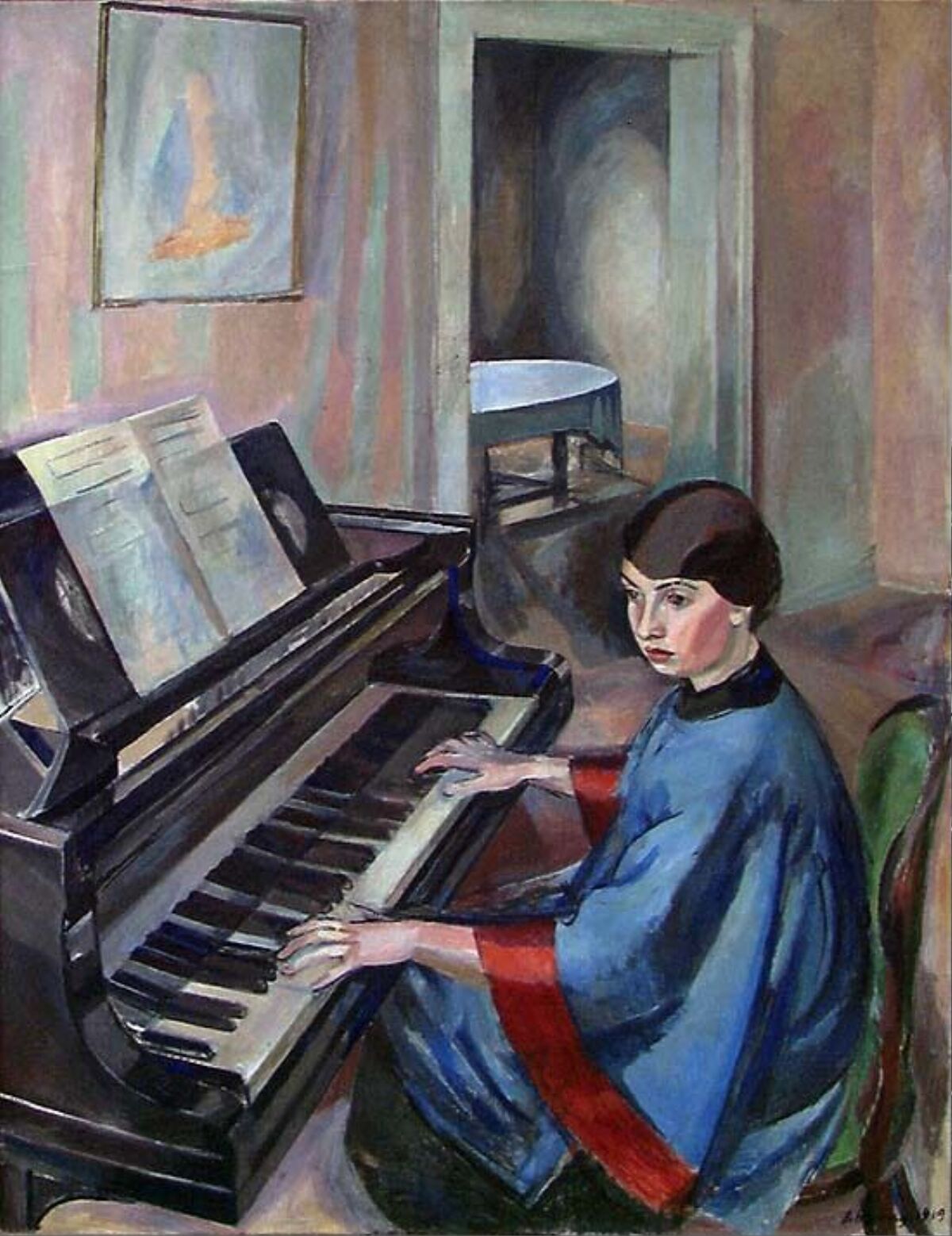 Jean Heiberg, Ved flygelet – Nasjonalmuseet – Samlingen