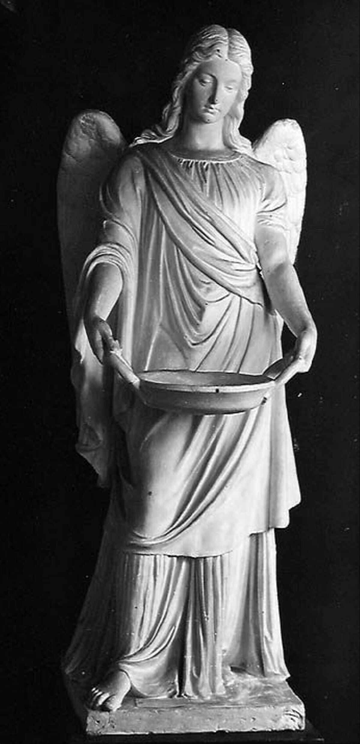 Ole Henriksen Fladager, Angel holding a Baptismal Font – Nasjonalmuseet ...