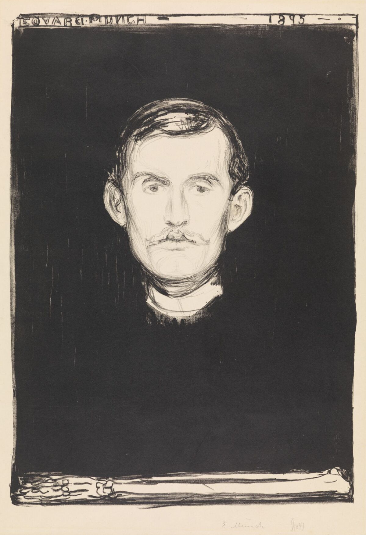 Edvard Munch, M. W. Lassally, Selvportrett – Nasjonalmuseet – Samlingen