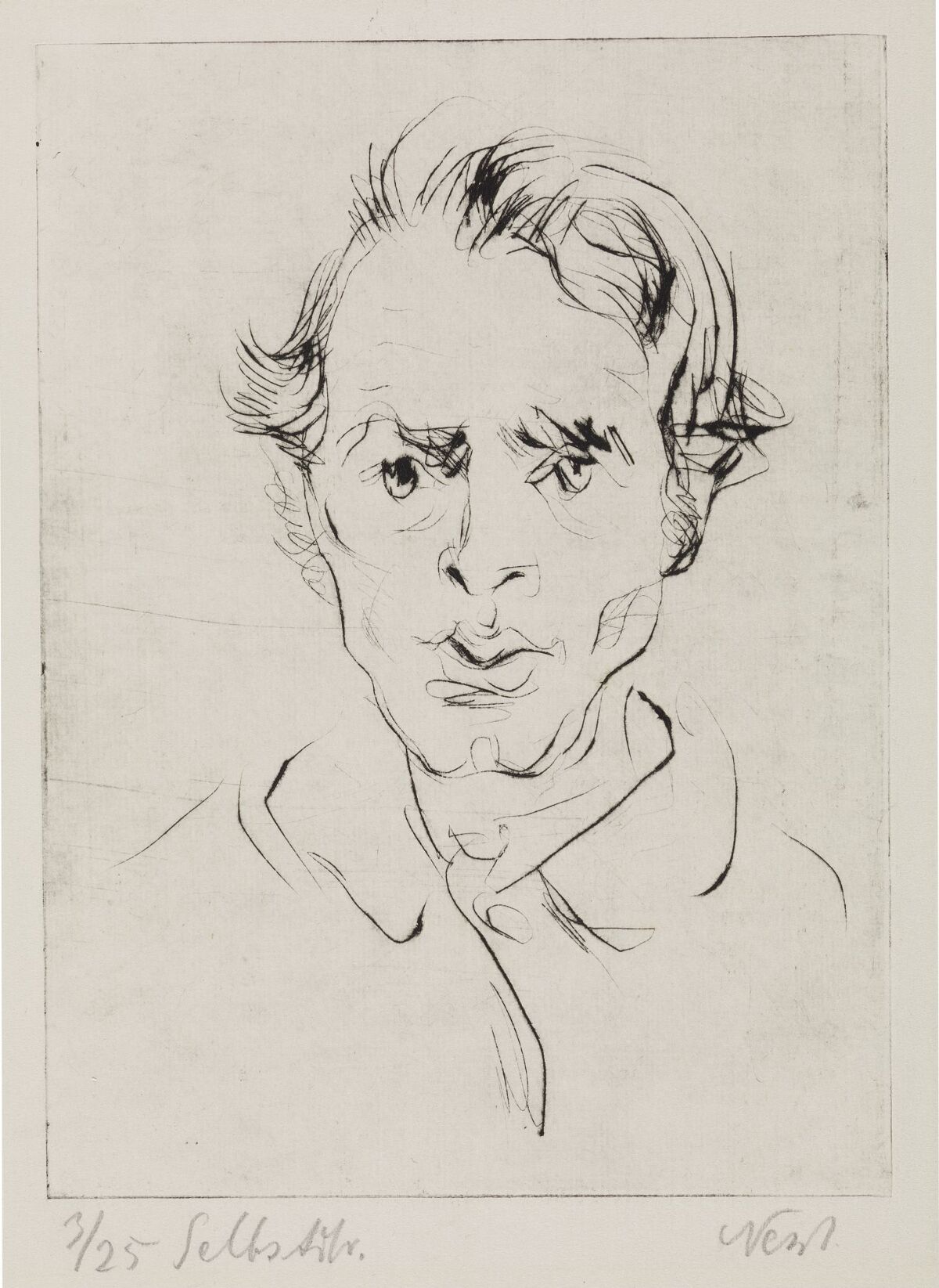 Rolf Nesch, Self-portrait – Nasjonalmuseet – Collection