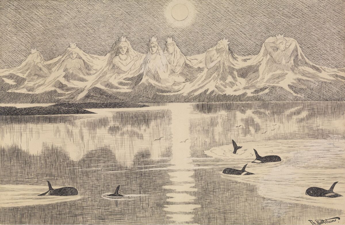 Theodor Kittelsen, De syv søstre – Nasjonalmuseet – Samlingen