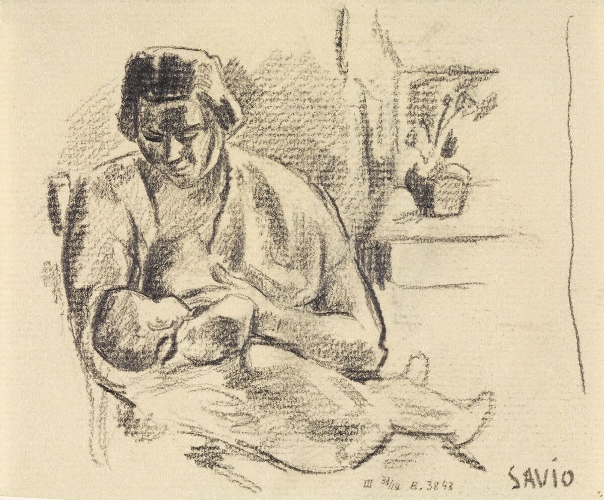 John Savio, Ammende kvinne – Nasjonalmuseet – Samlingen