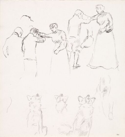 Erik Werenskiold, Inger-Johanna lugget Jørgen – Nasjonalmuseet – Collection