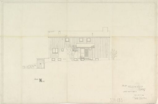 Knut Knutsen, Håkon Natvig, Vesla Natvig, Utkast til Villa Natvig ...