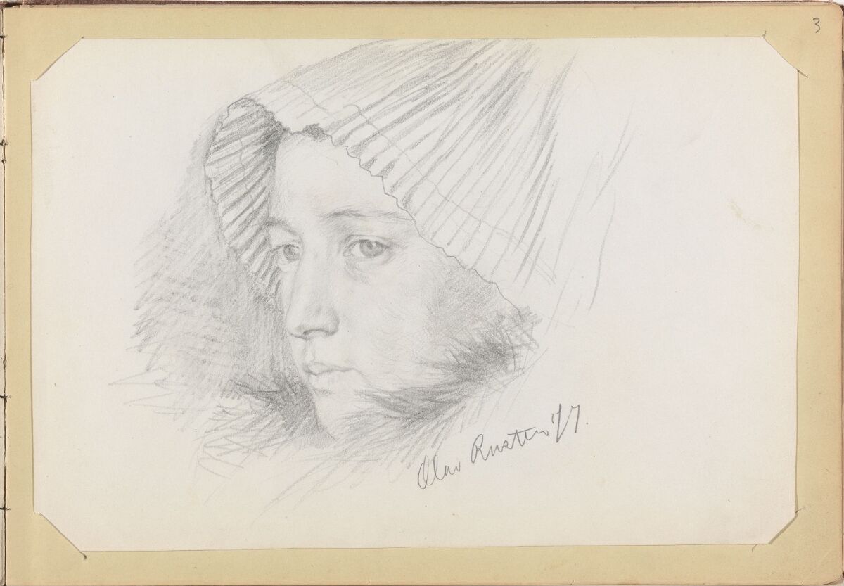 Olav Rusti, Kvinne med hodeplagg – Nasjonalmuseet – Collection