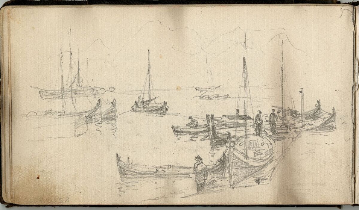 Gunnar Berg, View of Kabelvåg – Nasjonalmuseet – Collection