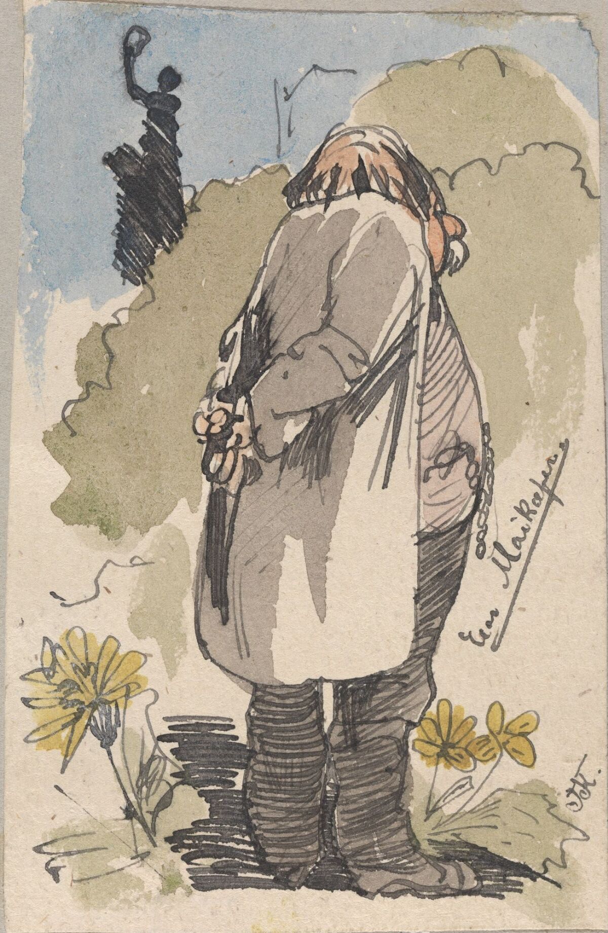 Theodor Kittelsen, Mann og blomster – Nasjonalmuseet – Samlingen
