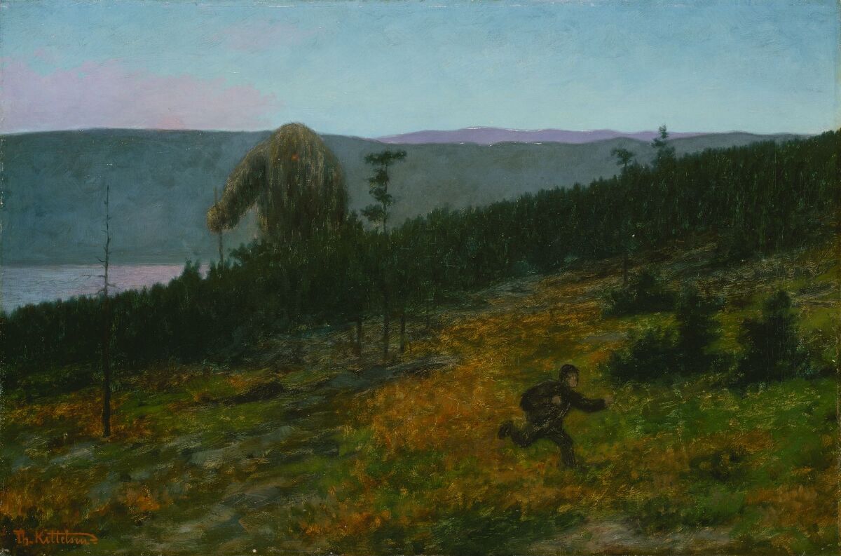 Theodor Kittelsen, Skrittene var så tunge at jorda skalv ...