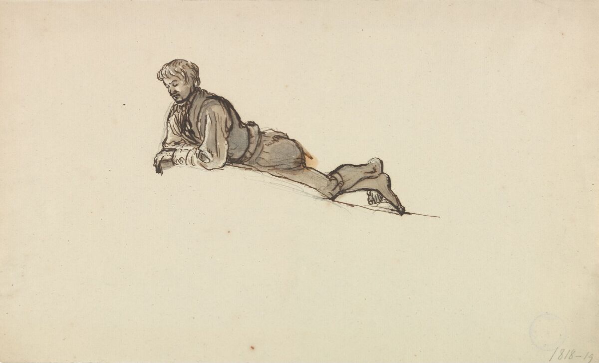 Johan Christian Dahl, Liggende gutt – Nasjonalmuseet – Samlingen