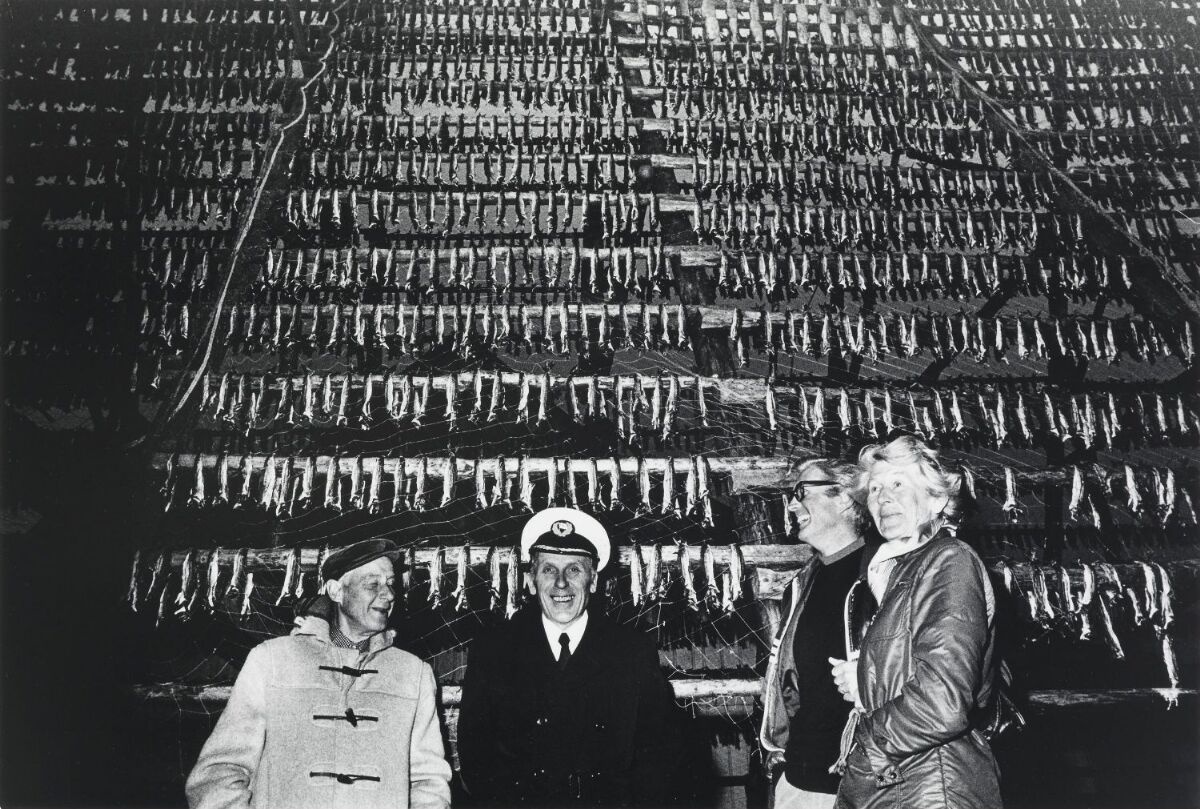 Jim Bengston, Fisketørkestativ i Lofoten – Nasjonalmuseet – Samlingen