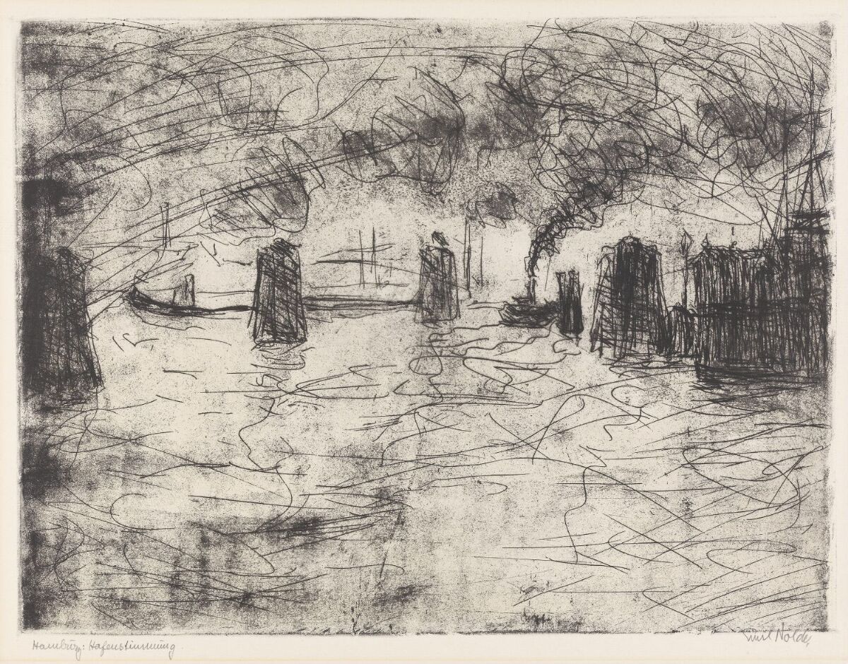 Emil Nolde, From Hamburg Harbor – Nasjonalmuseet – Collection