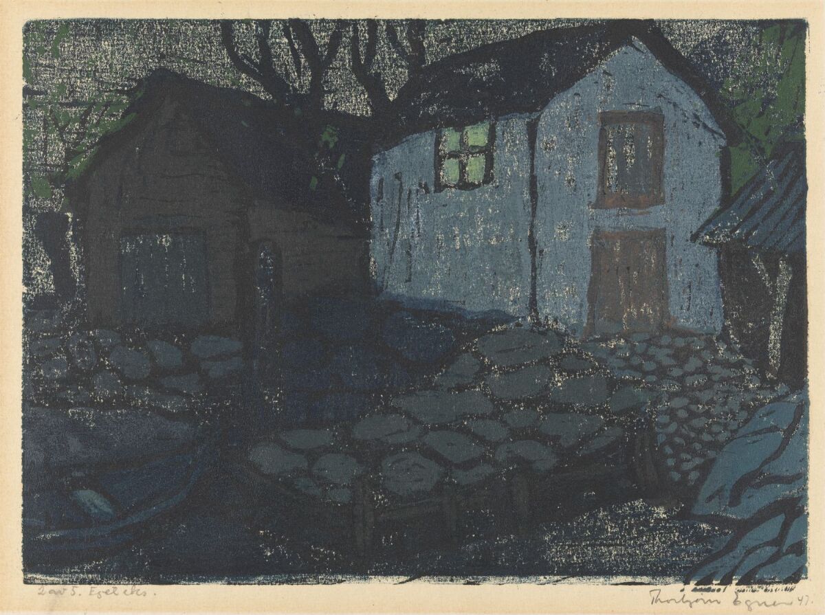 Thorbjørn Egner, Sjøbuer i Hardanger – Nasjonalmuseet – Samlingen