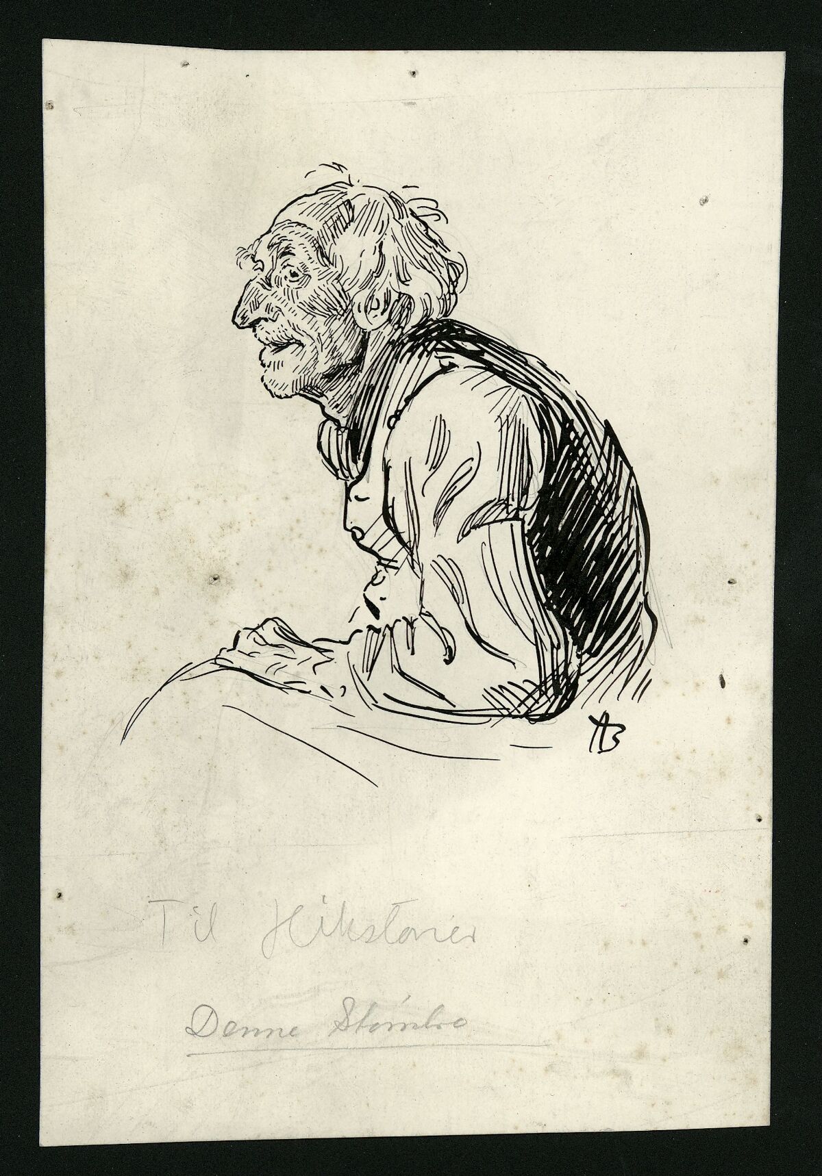 Andreas Bloch, Sittende gammel mann – Nasjonalmuseet – Samlingen