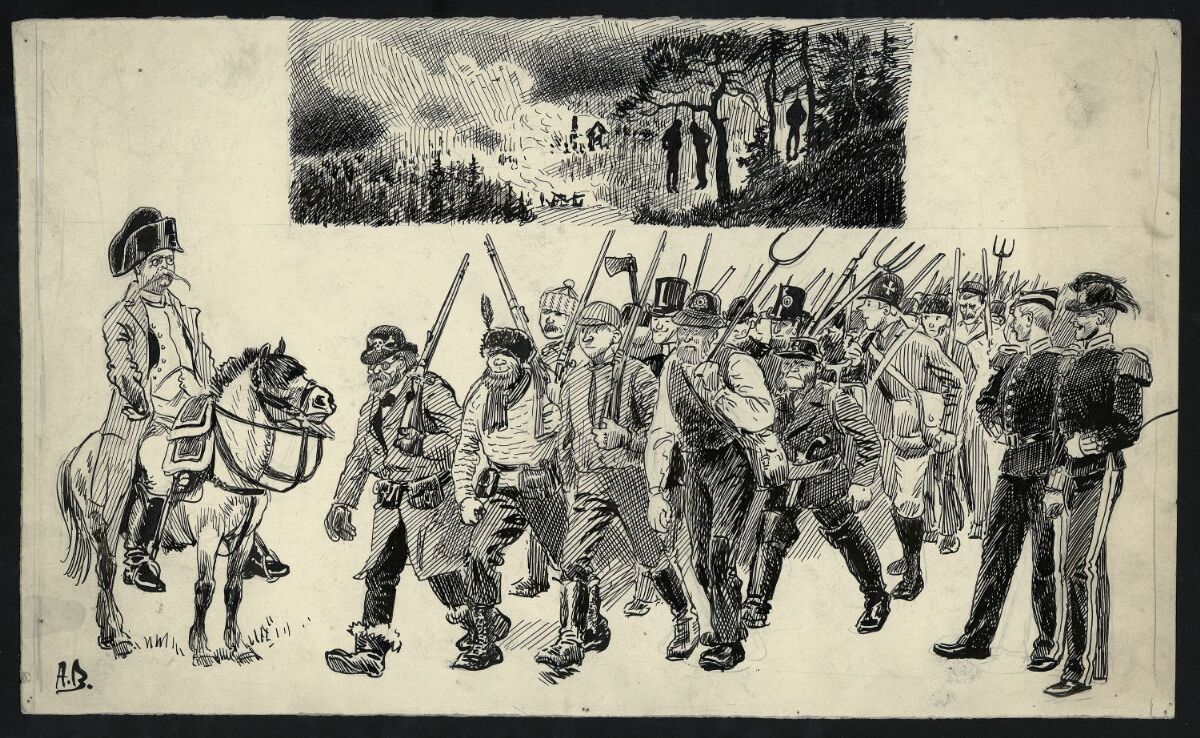 Andreas Bloch, Mustering the Troops – Nasjonalmuseet – Collection