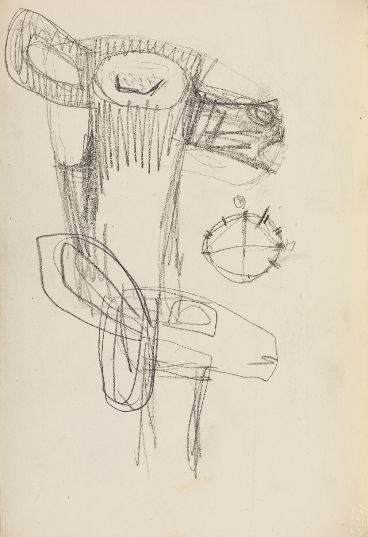 Rolf Nesch, Fantasifigurer og kompass – Nasjonalmuseet – Collection