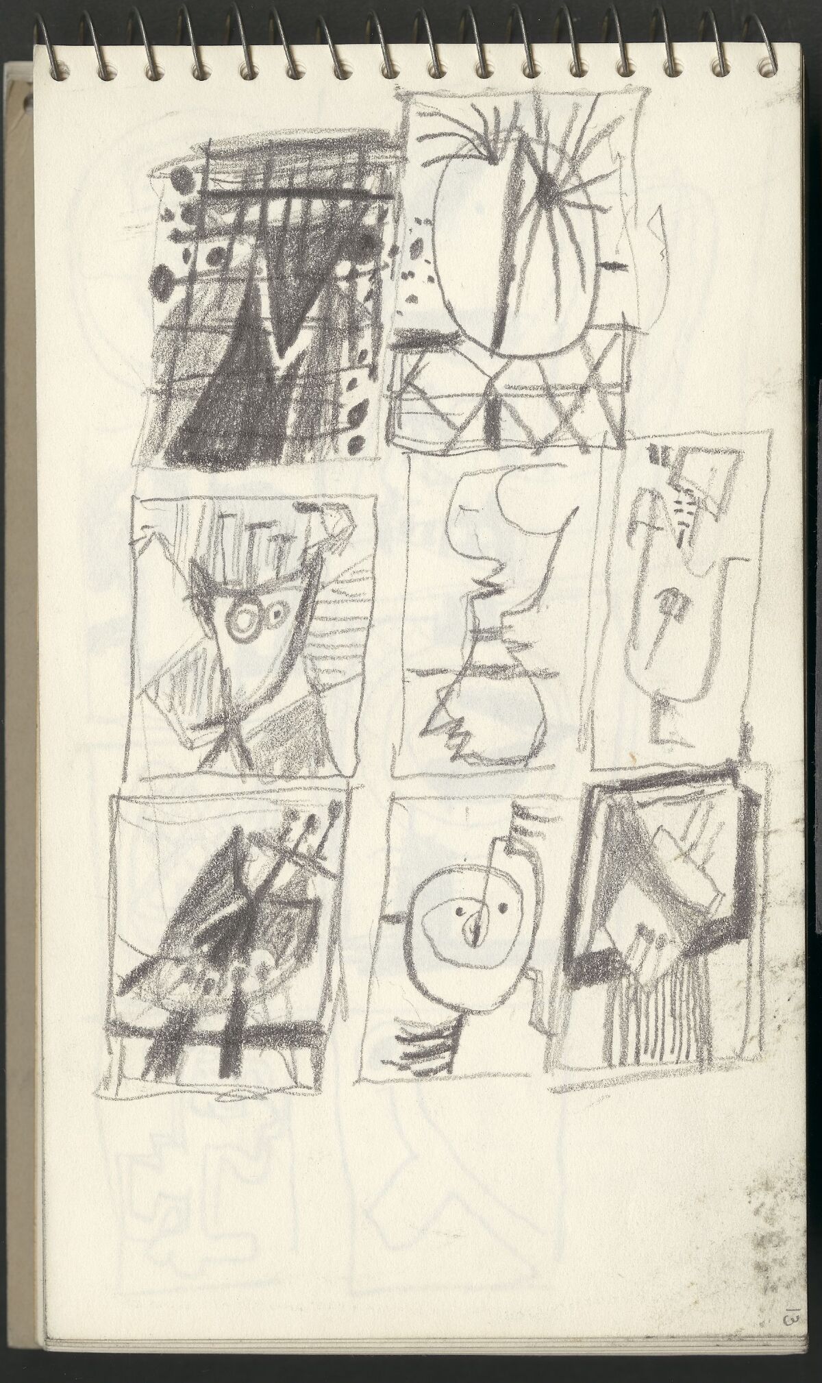 Rolf Nesch, Komposisjonsstudier – Nasjonalmuseet – Collection