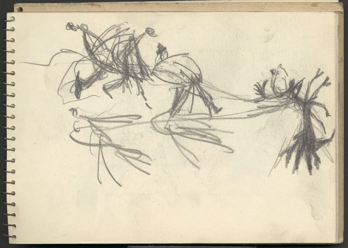 Rolf Nesch, Menn som fanger reinsdyr – Nasjonalmuseet – Samlingen