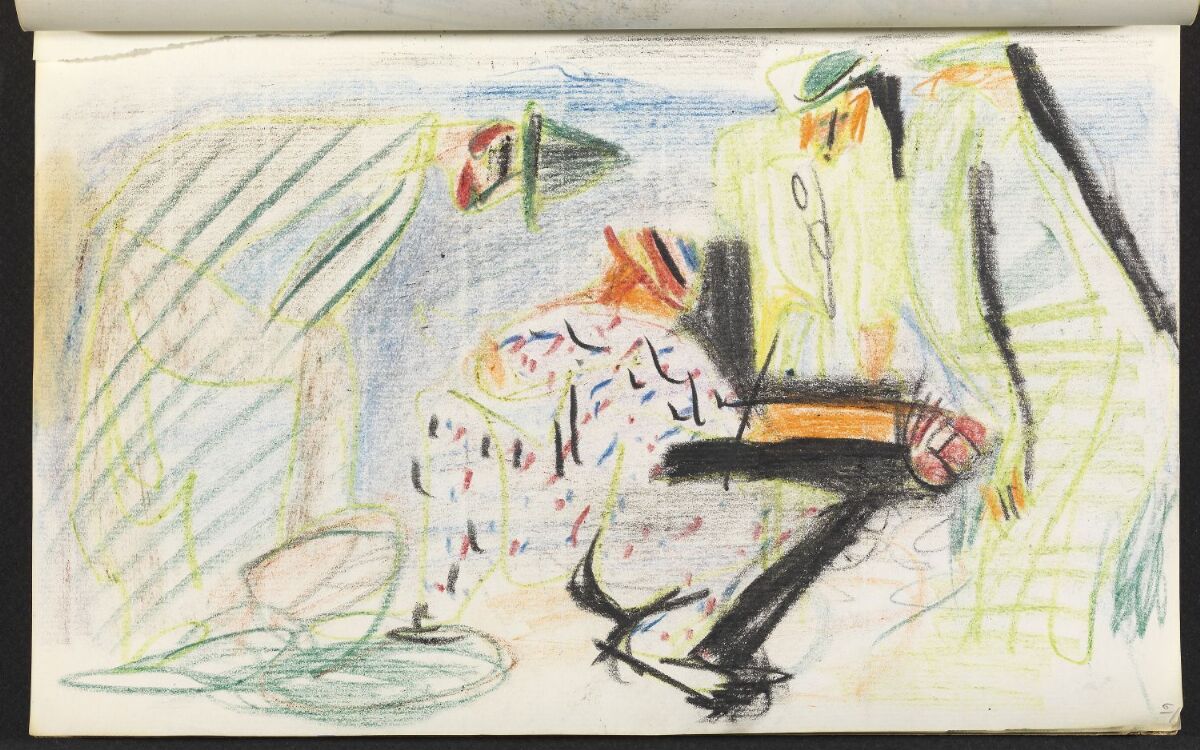 Rolf Nesch, Scene med figurer – Nasjonalmuseet – Samlingen