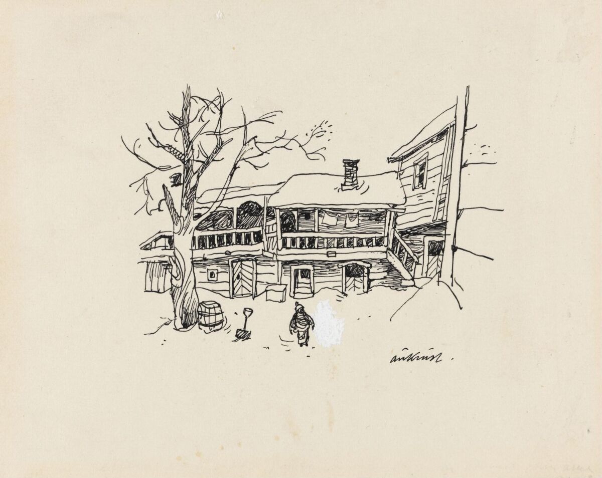 Kjell Aukrust, Farmyard – Nasjonalmuseet – Collection