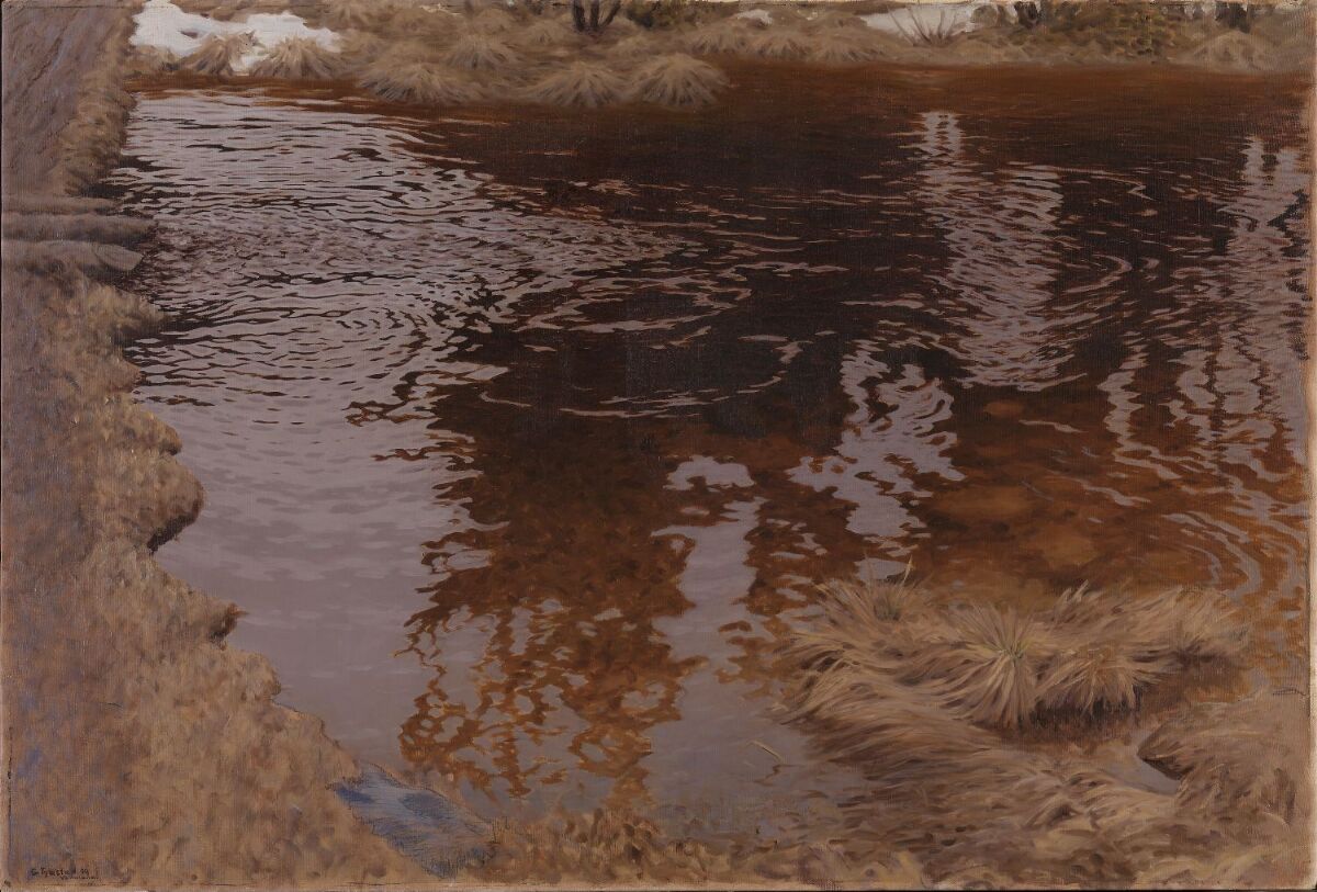 Gustaf Adolf Christensen Fjæstad, Vårflom – Nasjonalmuseet – Samlingen