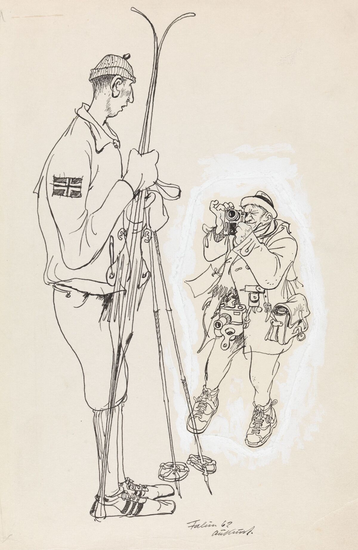 Kjell Aukrust, Harald Grønningen i Falun – Nasjonalmuseet – Samlingen