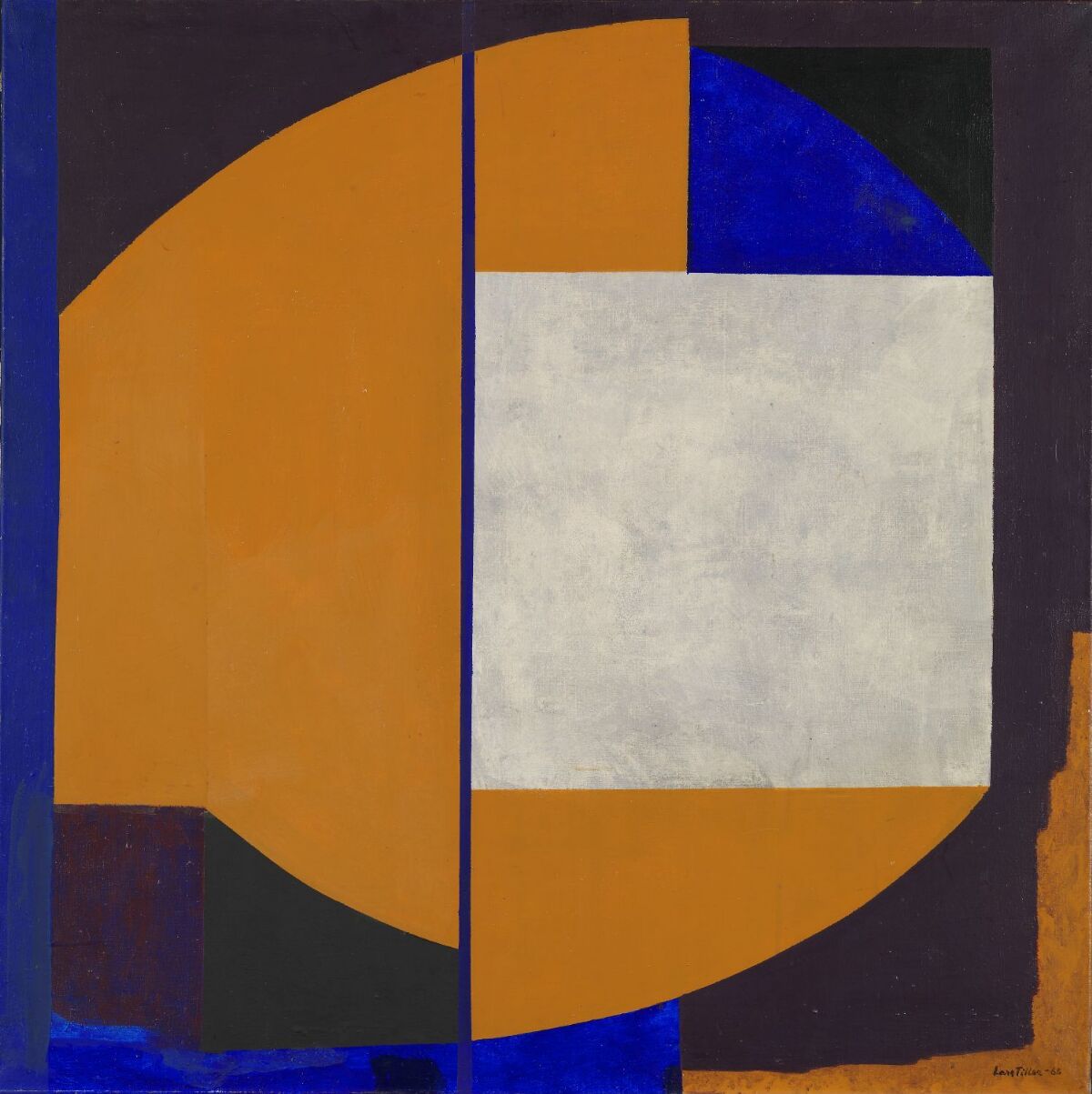 Lars Tiller, Oker med grått kvadrat – Nasjonalmuseet – Samlingen