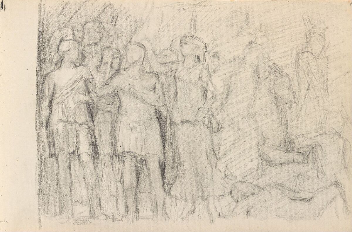 Signe Scheel, Nike bekranser en soldat – Nasjonalmuseet – Samlingen